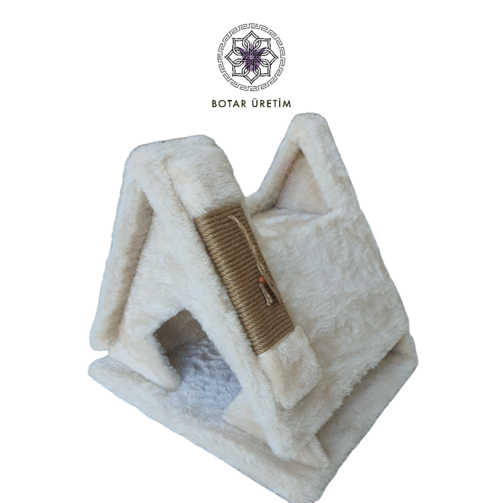 Double Kedi Evi - Antrasit - Botar Üretim